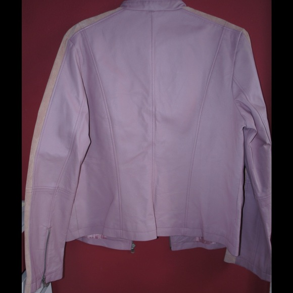 Biaggini | Jackets & Coats | Biaggini Italian Leather Pink Jacket With ...